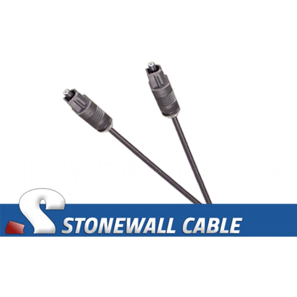 Optical Toslink Cable - 2 Meters - Stonewall Cable