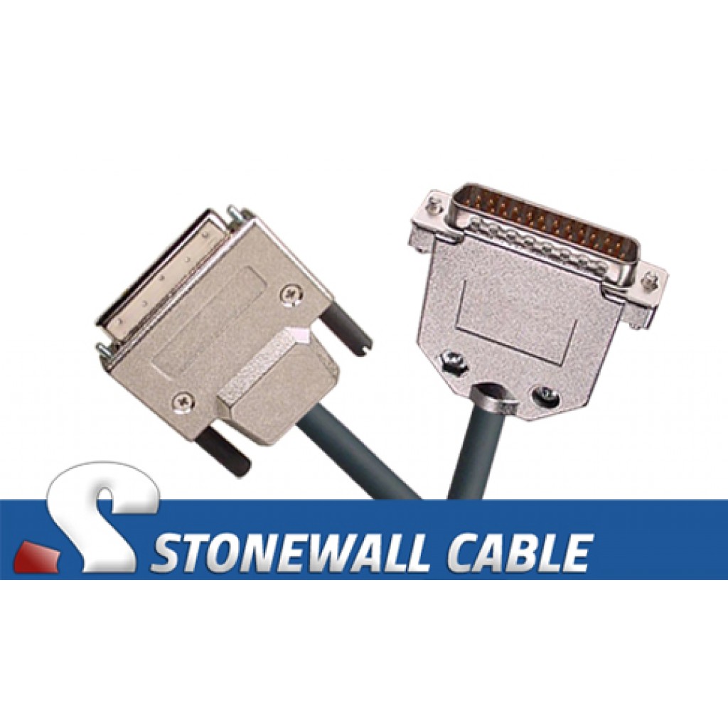 KIV-7M Red to RS-530 DTE (DB25M) - Stonewall Cable