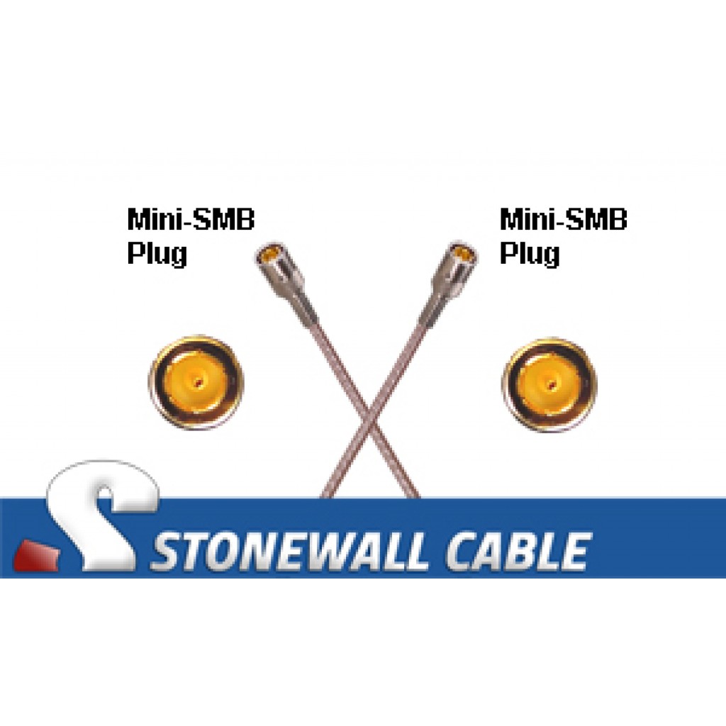 RG179 Cable Mini-SMB Plug / Mini-SMB Plug - Stonewall Cable