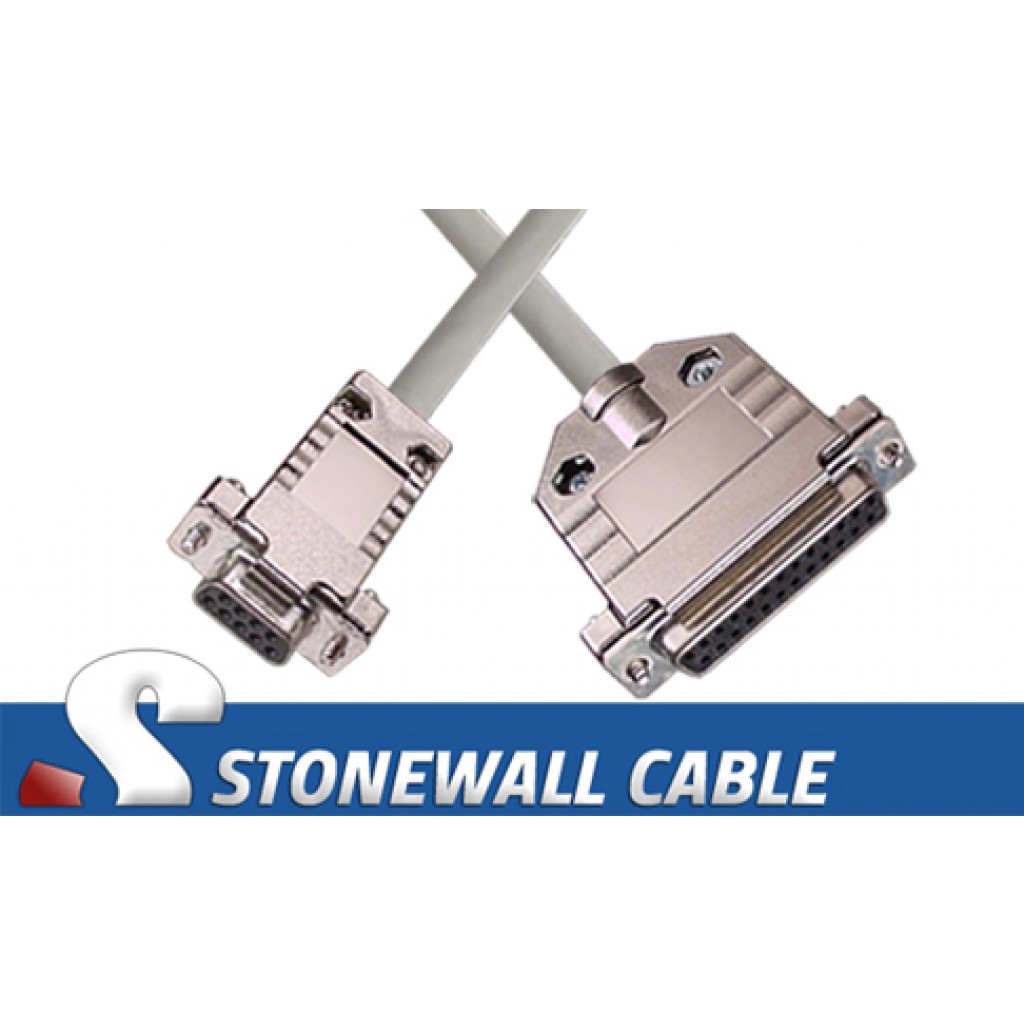 Cisco Console Port to PC (DB25F) [DB9F/DB25F] - Stonewall Cable