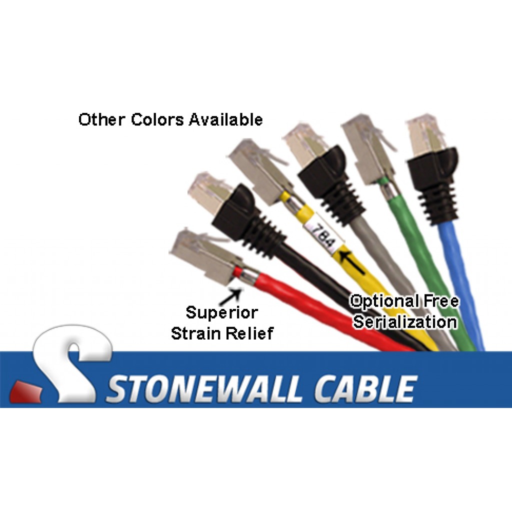 Cat5e Shielded Stranded Patch Cable - Stonewall Cable