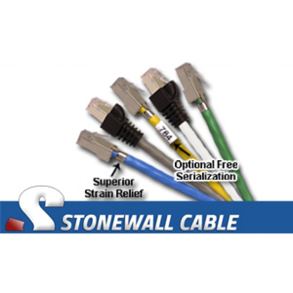 Cat5e Solid Plenum Patch Cable - Stonewall Cable
