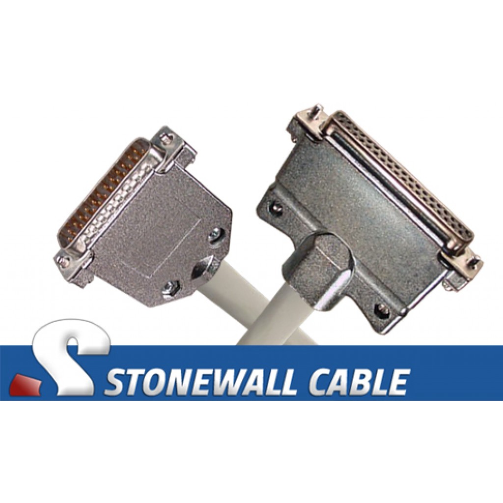 RS-530 to RS-449 Adapter Cable [DB25F/DB37F] - Stonewall Cable
