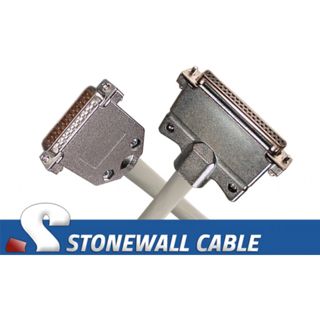 RS-530 to RS-449 Adapter Cable [DB25M/DB37F] - Stonewall Cable