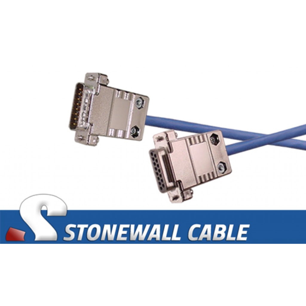 T1 High Flex DB15MF Crossover Cable - Stonewall Cable
