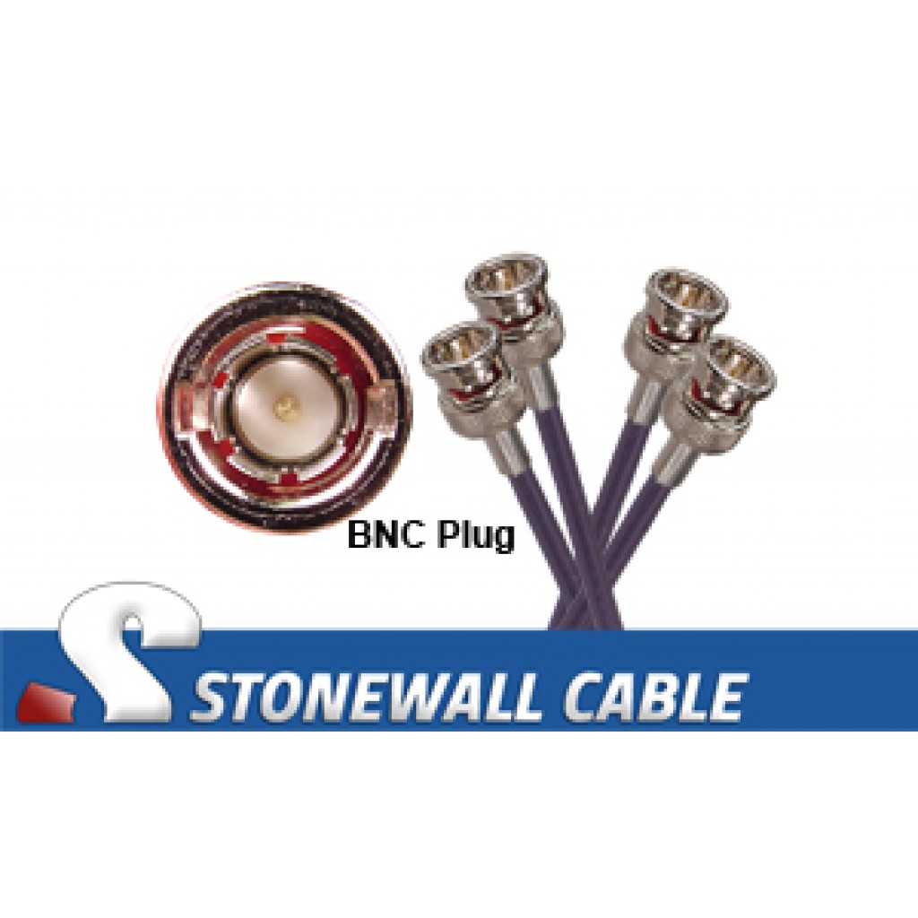 RG59 BNC / BNC 75 Ohm Dual Coaxial Cable - Stonewall Cable