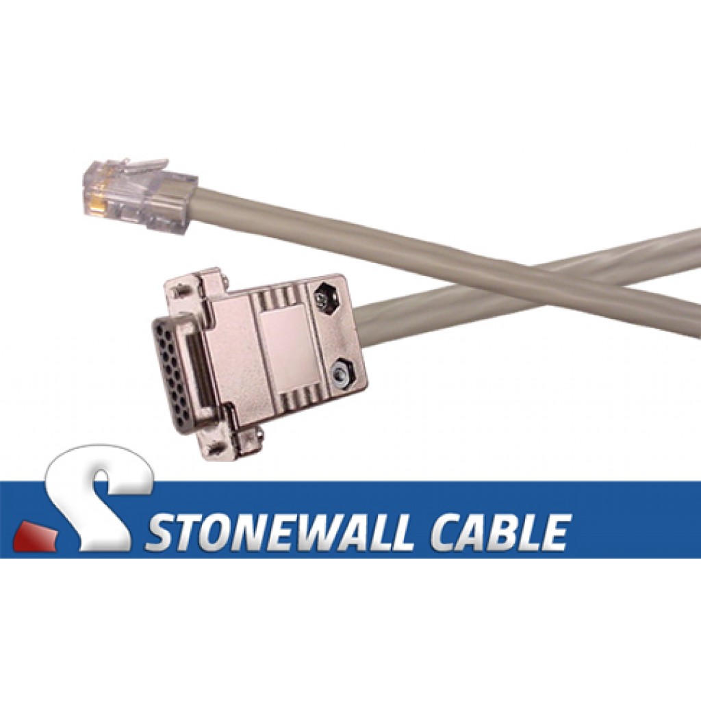 T1 Cable RJ48C / DB15F - Stonewall Cable