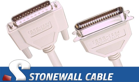 PC Parallel Printer Cable - 50' - Stonewall Cable