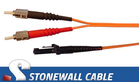 Multimode Duplex 62.5/125 ST / MT-RJ Fiber Cable - Stonewall Cable
