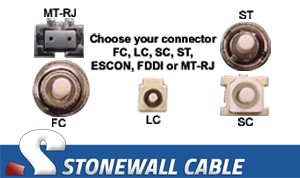 OM4 Multimode 50/125 10/40/100 Gig 4-Strand Fiber Cable - Stonewall Cable