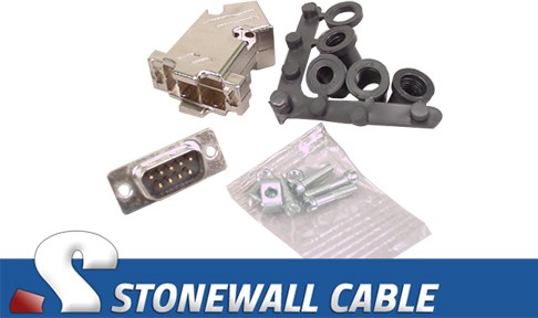 DB9 Male Solder Connector Kit - Stonewall Cable