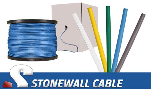Cat5e 4 Pair Plenum Solid Bulk Cable - Stonewall Cable