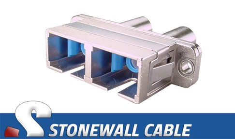 SC to ST Duplex Fiber Optic Adapter - Stonewall Cable