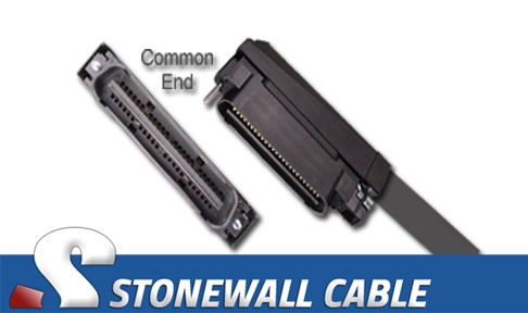 RJ21 Cat5 "Y" Cable Champ50M 90RF Exit - Stonewall Cable