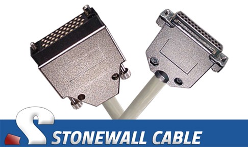 V.35 to RS-232 Serial Adapter Cable [V.35F/DB25F] - Stonewall Cable