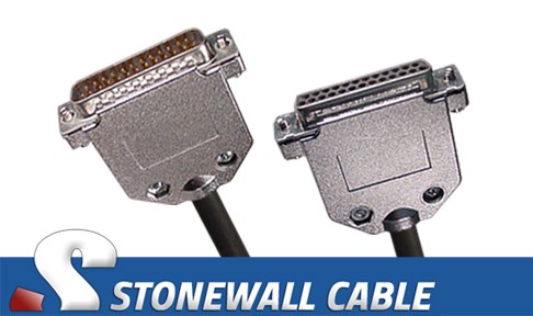RS-530 Cable DB25MF DCE Crossover - Stonewall Cable