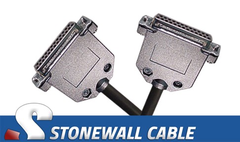 RS-530 Cable DB25FF DCE Crossover - Stonewall Cable