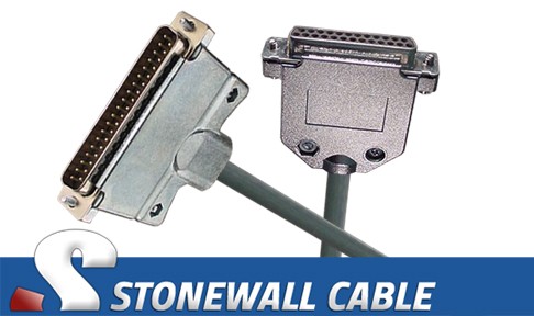 KIV-19 Red GTM to RS-530 DTE (DB25F) - Stonewall Cable