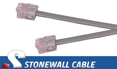 RJ11 / RJ11 Straight Modular Cable - Stonewall Cable