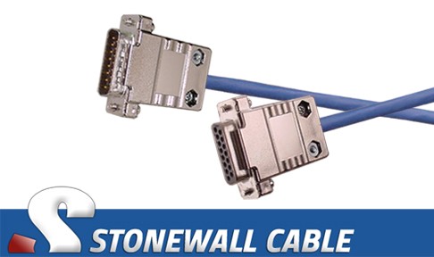 T1 High Flex DB15MF Crossover Cable - Stonewall Cable