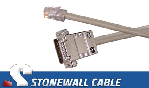 T1 Cable RJ48C / DB15M - Stonewall Cable