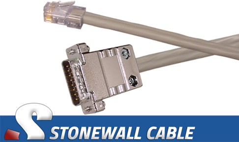 T1 Cable RJ48C / DB15M X - Stonewall Cable